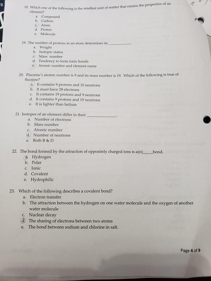 Solved Date Human Biology Practice Questions Set 1: Chapters | Chegg.com