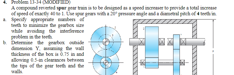 Solved 4. Problem 13-34 (MODIFIED) A compound reverted spur | Chegg.com