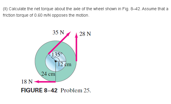 Solved Do the first part to find the net torque for the | Chegg.com