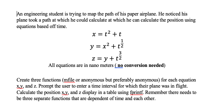 Solved An engineering student is trying to map the path of | Chegg.com