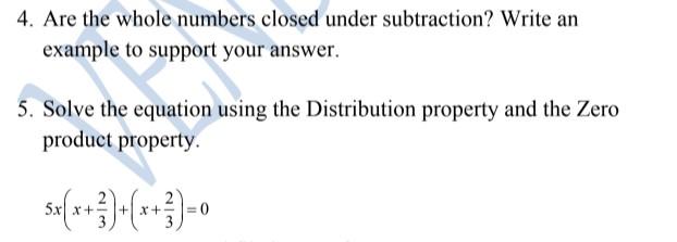 Solved 4 and 5 step by step must answer both 4 and 5 4 | Chegg.com