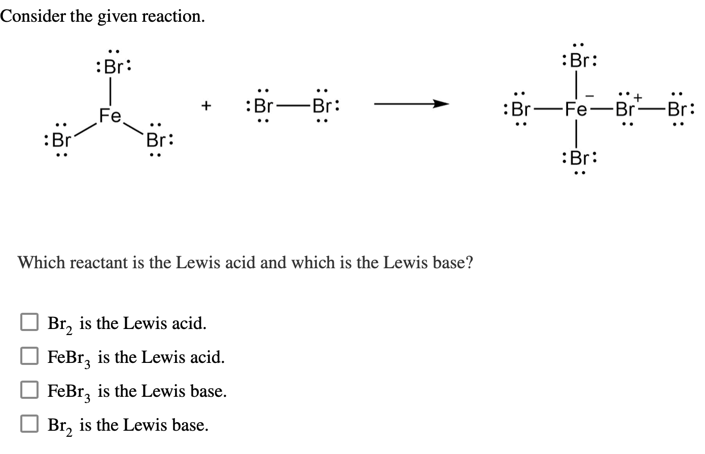 Solved Consider the given reaction. Which reactant is the | Chegg.com