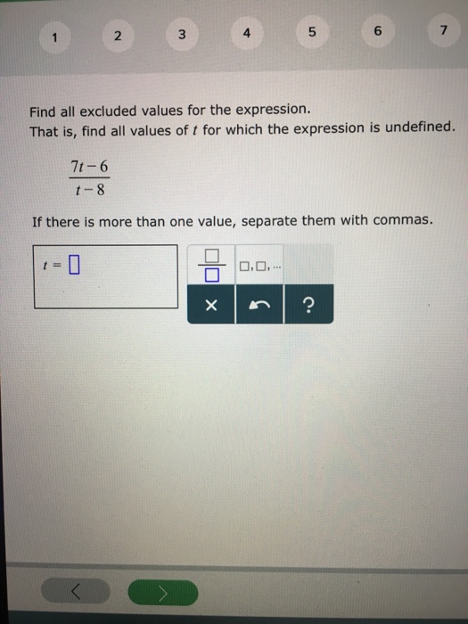 Solved Find all excluded values for the expression. That | Chegg.com Solved Find all excluded values for the expression. That | Chegg.com