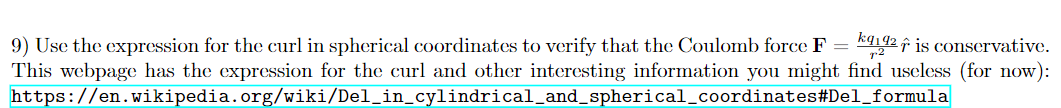 Solved 9) Use the expression for the curl in spherical | Chegg.com