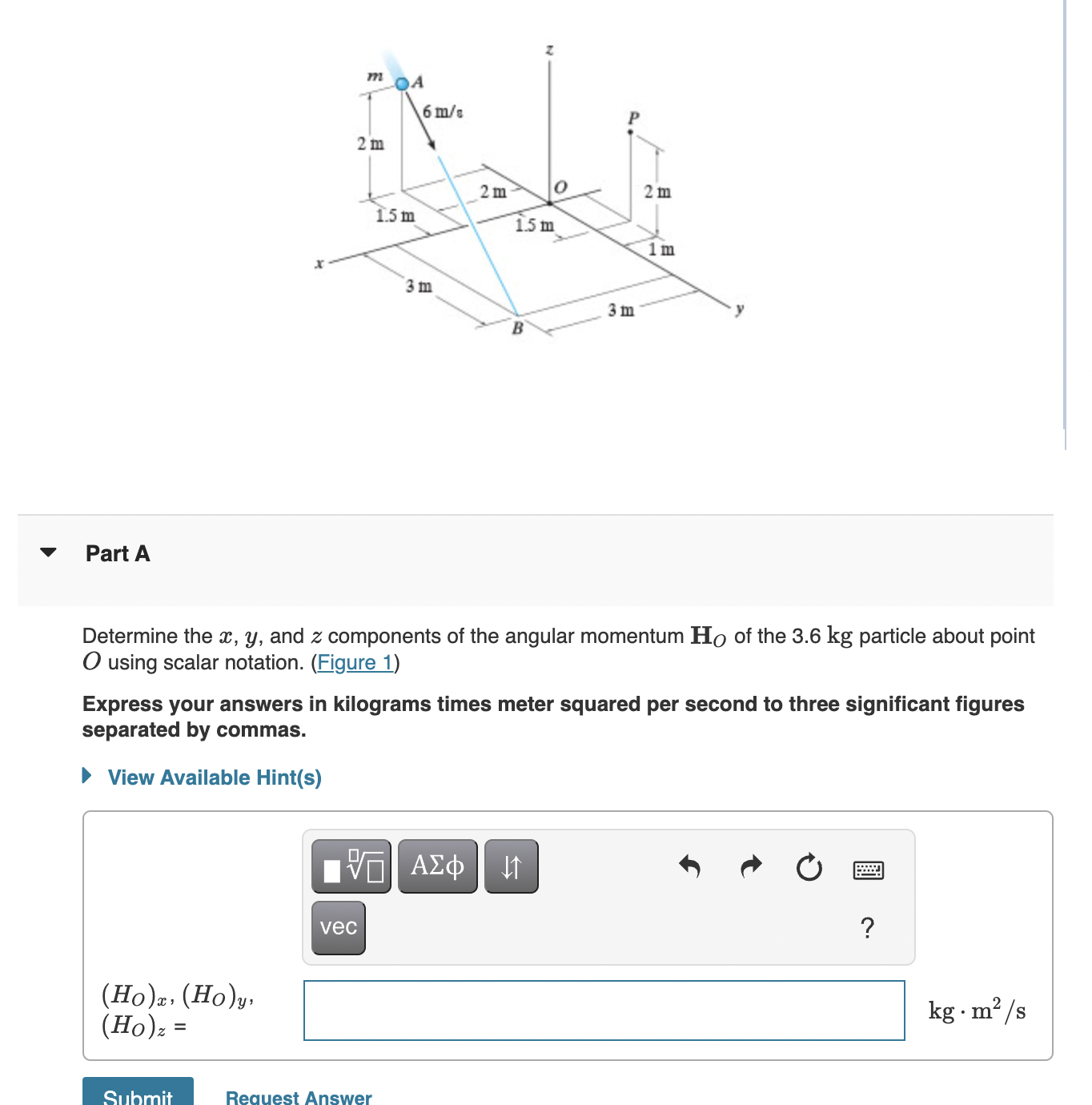 Determine the x,y, and z components of the angular | Chegg.com