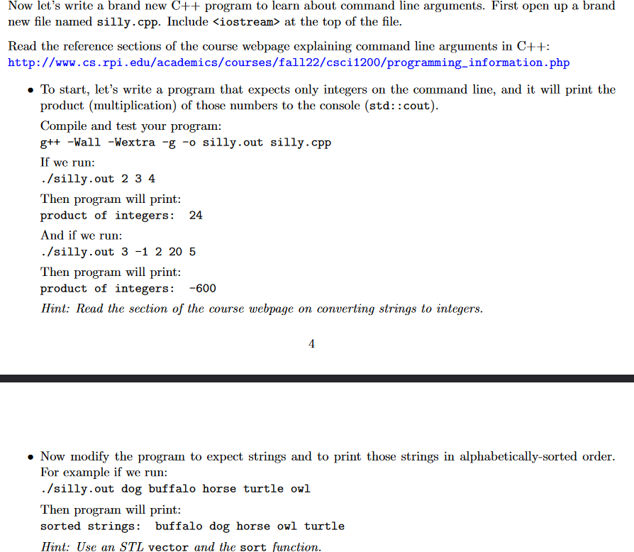 Solved Now let's write a brand new C++ program to learn | Chegg.com