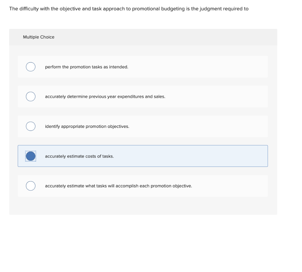 Solved The difficulty with the objective and task approach | Chegg.com