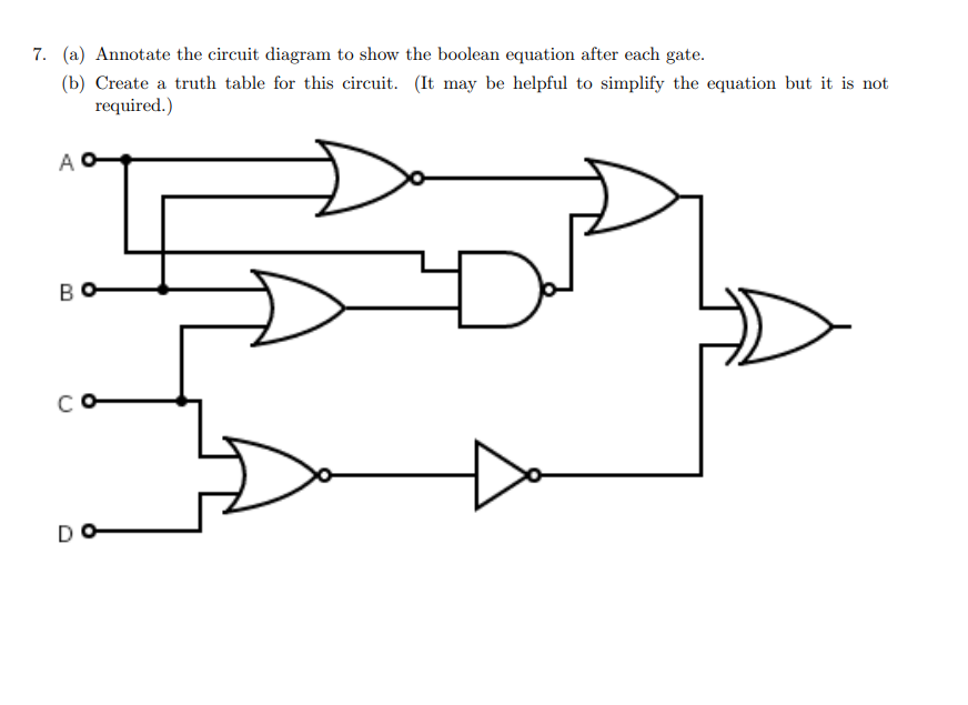 Solved 7. (a) Annotate the circuit diagram to show the | Chegg.com