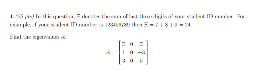 Solved the total of my ID numbers is 20 so use 20 instead | Chegg.com