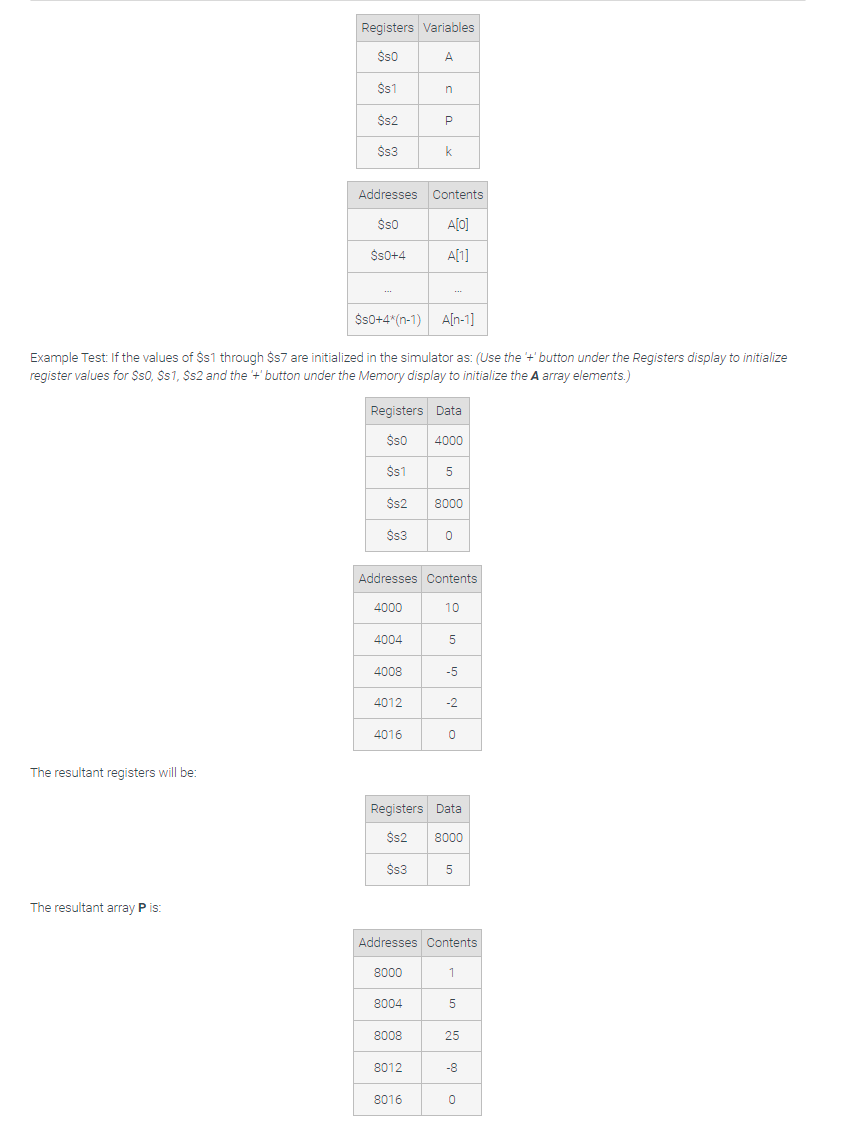 Solved Thumbs down if chatgpt answer. IN MIPS, using simple | Chegg.com