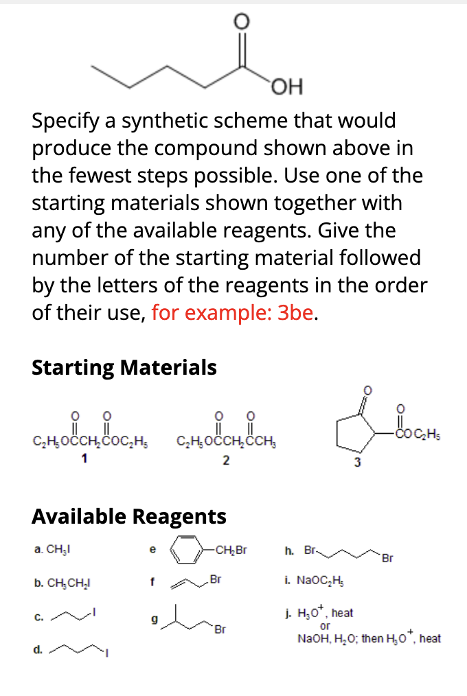 Solved Specify a synthetic scheme that would produce the | Chegg.com