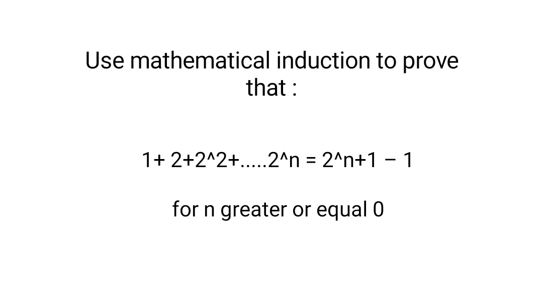 Solved Use mathematical induction to prove that: | Chegg.com