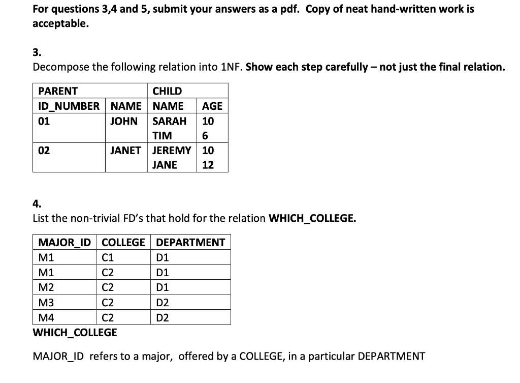 Solved For questions 3,4 and 5, submit your answers as a | Chegg.com
