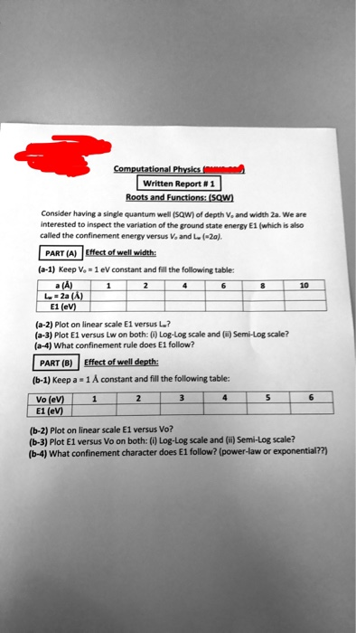 Solved Computational Physics m written Report # 1 Roots and | Chegg.com