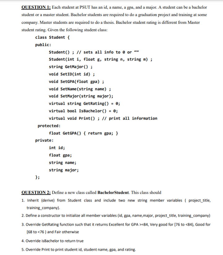 Solved [30%] QUESTION 3: Writing a Driver Program. Write a | Chegg.com