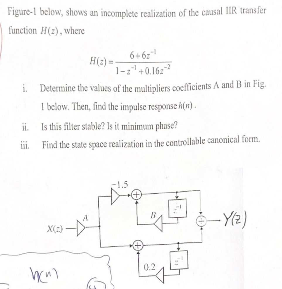Solved Figure-1 ﻿below, shows an incomplete realization of | Chegg.com