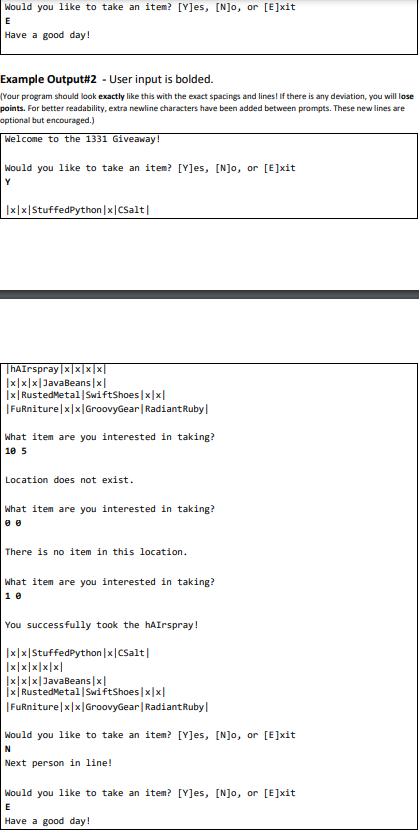 Create a file Giveaway. java that allows people to | Chegg.com