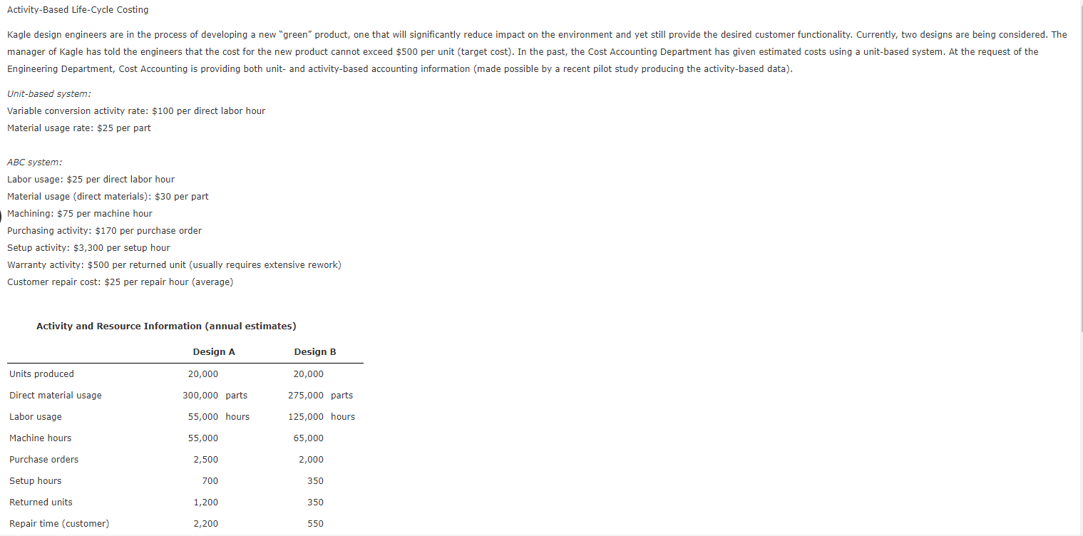 Solved Unit-based system: Variable conversion activity rate: | Chegg.com