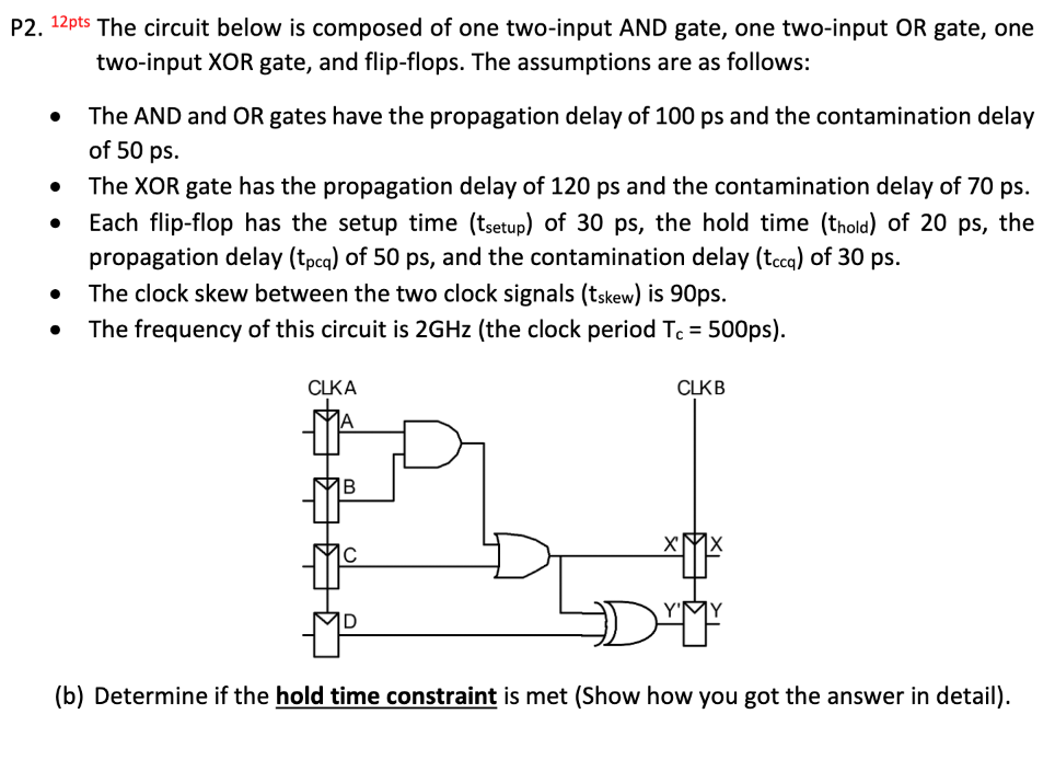Solved P2. 12pts The circuit below is composed of one | Chegg.com