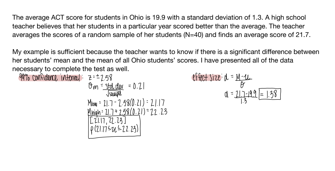 The average ACT score for students in Ohio is 19.9 | Chegg.com