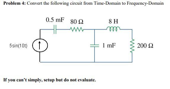 Solved Problem 4: Convert the following circuit from | Chegg.com
