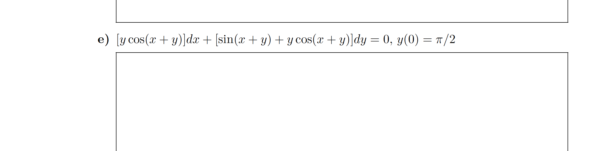 Solved Question 1. For each of the following ODEs, find the | Chegg.com