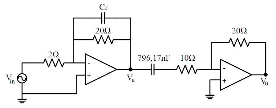 The input signal in the following opamp circuit is | Chegg.com