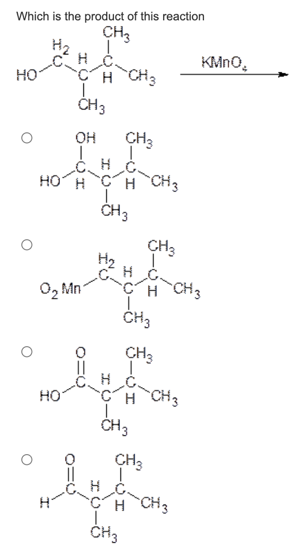 Solved Which is the product of this reaction CH3 Kno, to HO | Chegg.com