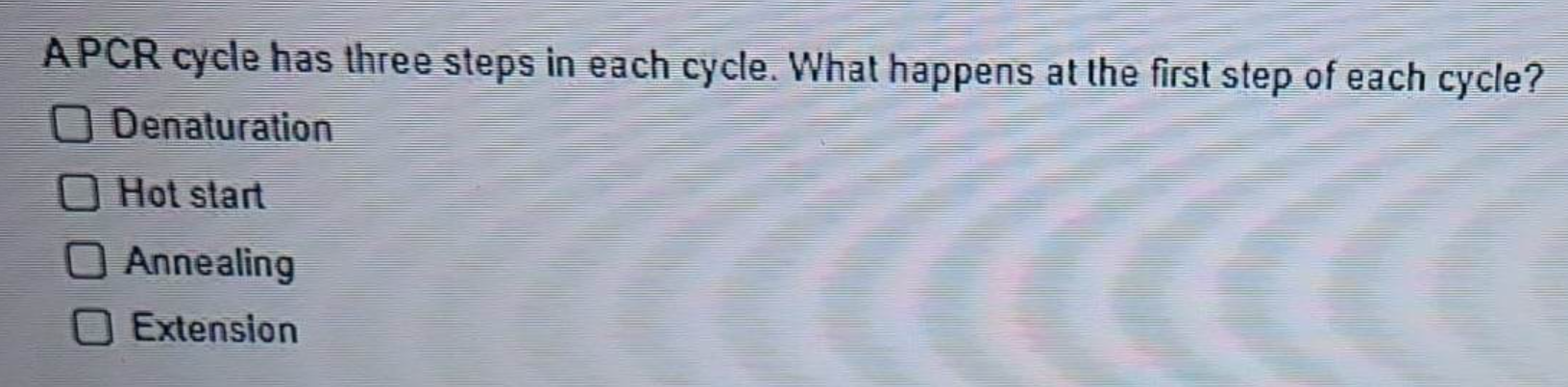 Solved APCR cycle has three steps in each cycle. What | Chegg.com