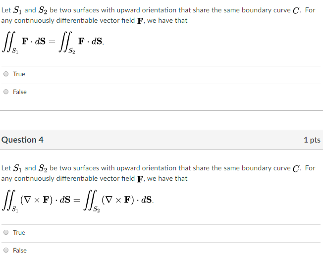 Solved Let S1 and S2 be two surfaces with upward orientation | Chegg.com