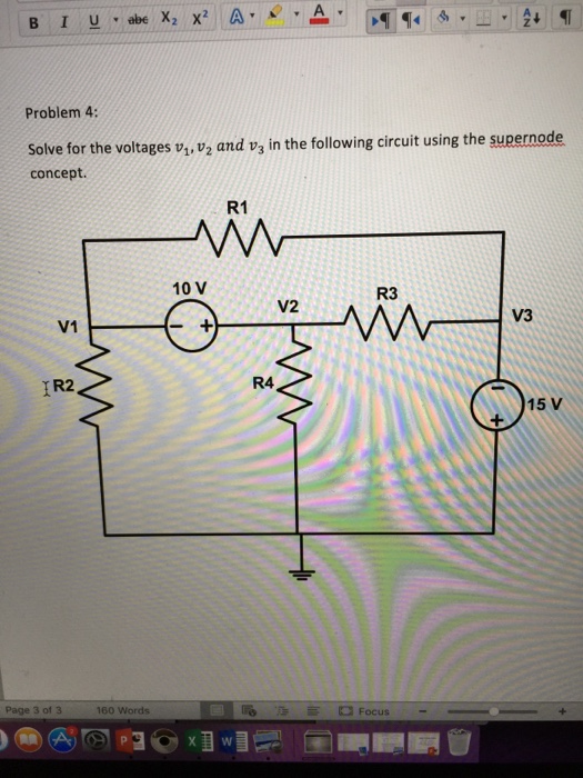 Solved Problem 2 write the node voltage equations for the | Chegg.com