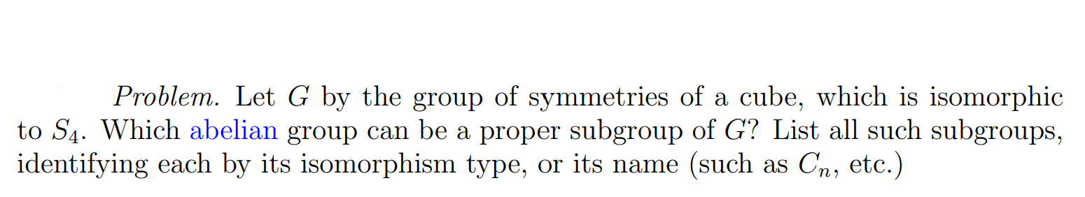 Solved 10.2. The Set of Subgroups of a Given Group. Every | Chegg.com