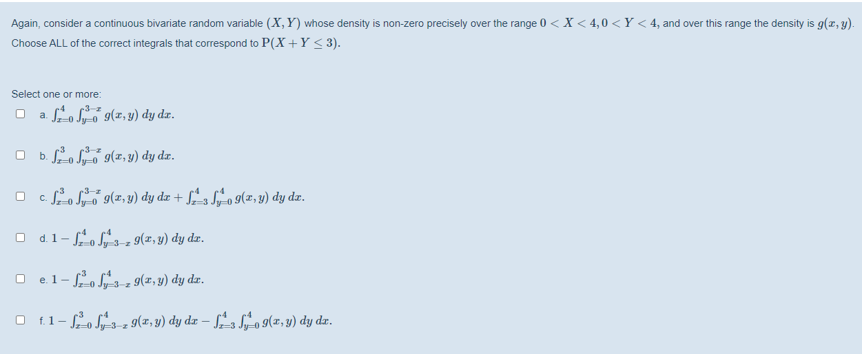 Solved Consider a continuous bivariate random variable (X, | Chegg.com