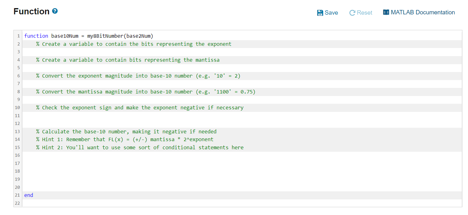 Solved Let's consider the 8-bit floating point number | Chegg.com
