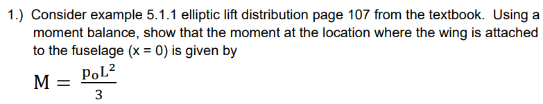 Solved 1.) Consider example 5.1.1 elliptic lift distribution | Chegg.com