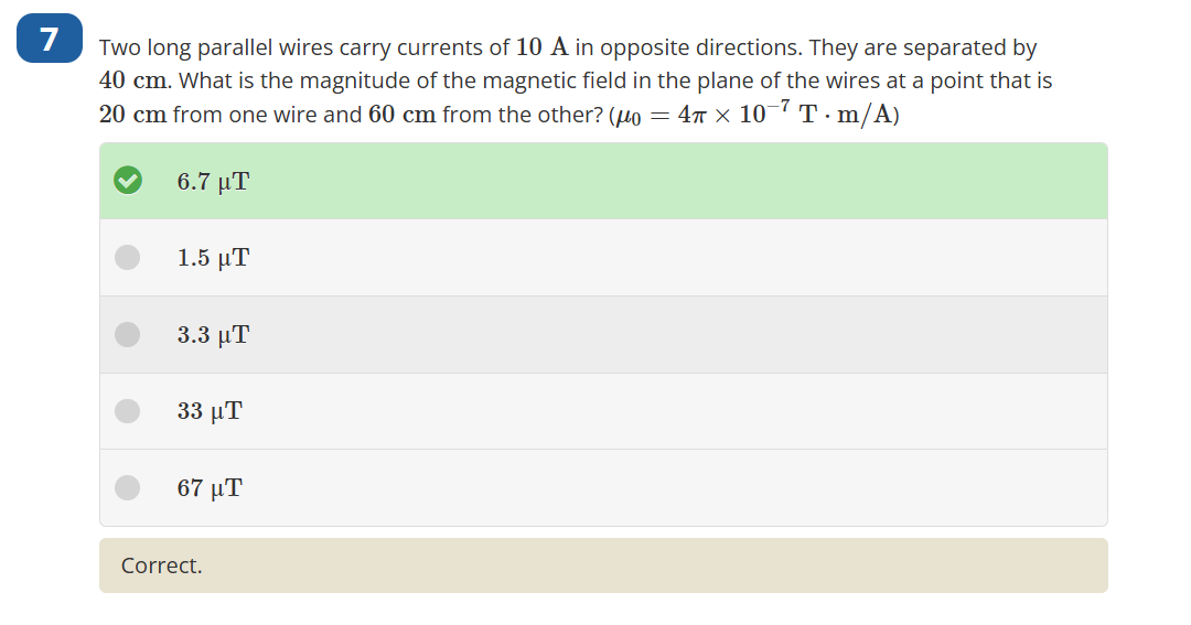 Solved code class="asciimath">\mu _(0)=4\pi \times | Chegg.com
