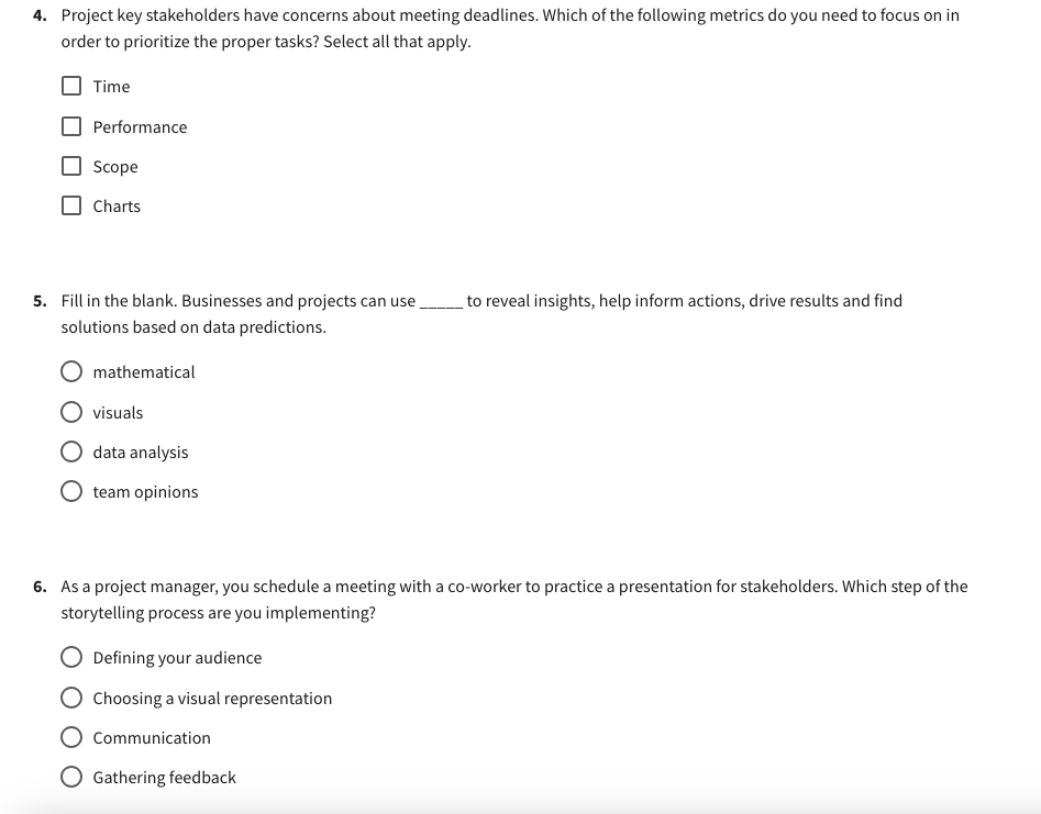Solved 4. Project key stakeholders have concerns about | Chegg.com
