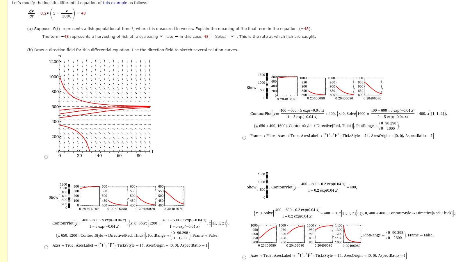 Solved Let's modify the logistic differential equation of | Chegg.com