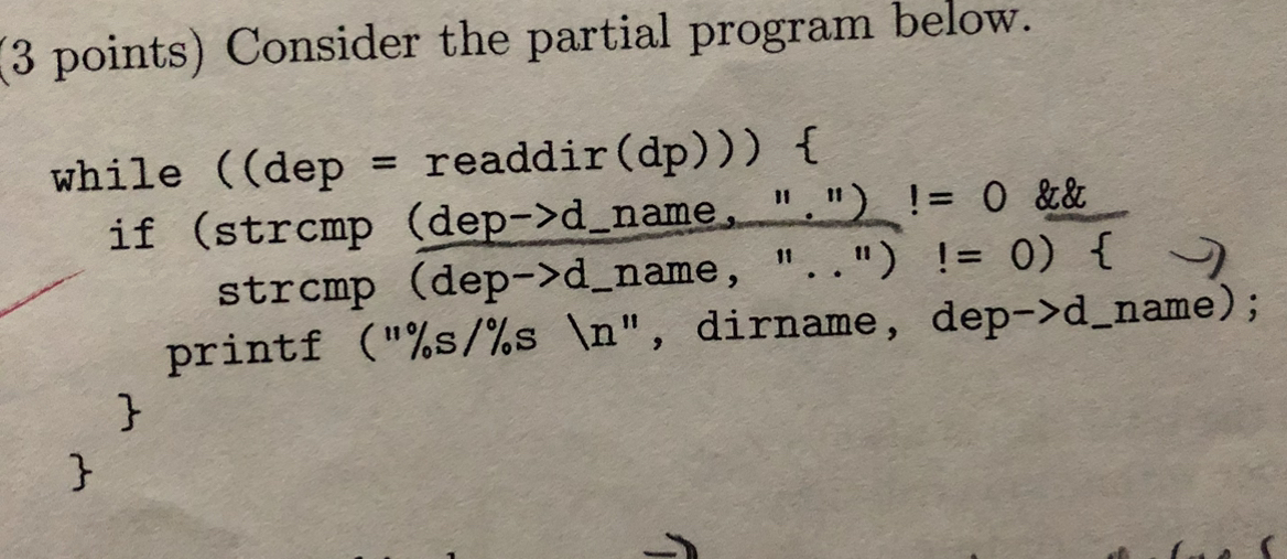 Solved 3 points) Consider the partial program below. while | Chegg.com