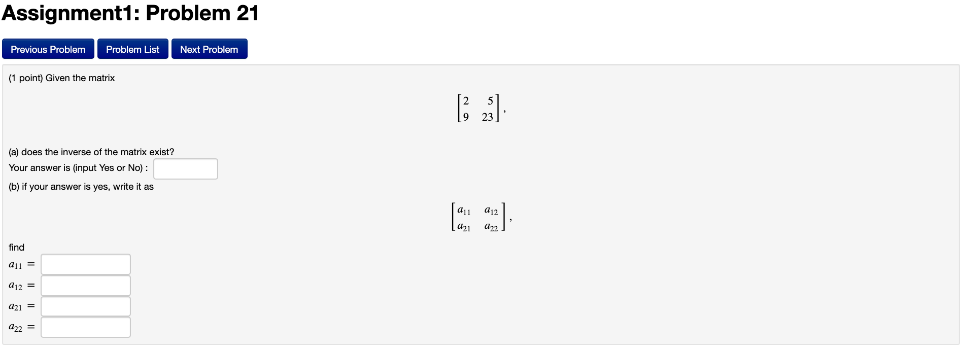 Solved Assignment1 Problem 21 Previous Problem Problem List 3678