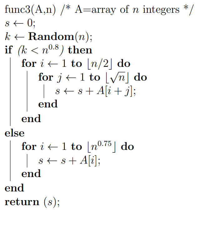 Solved Give the asymptotic running time of each of the | Chegg.com