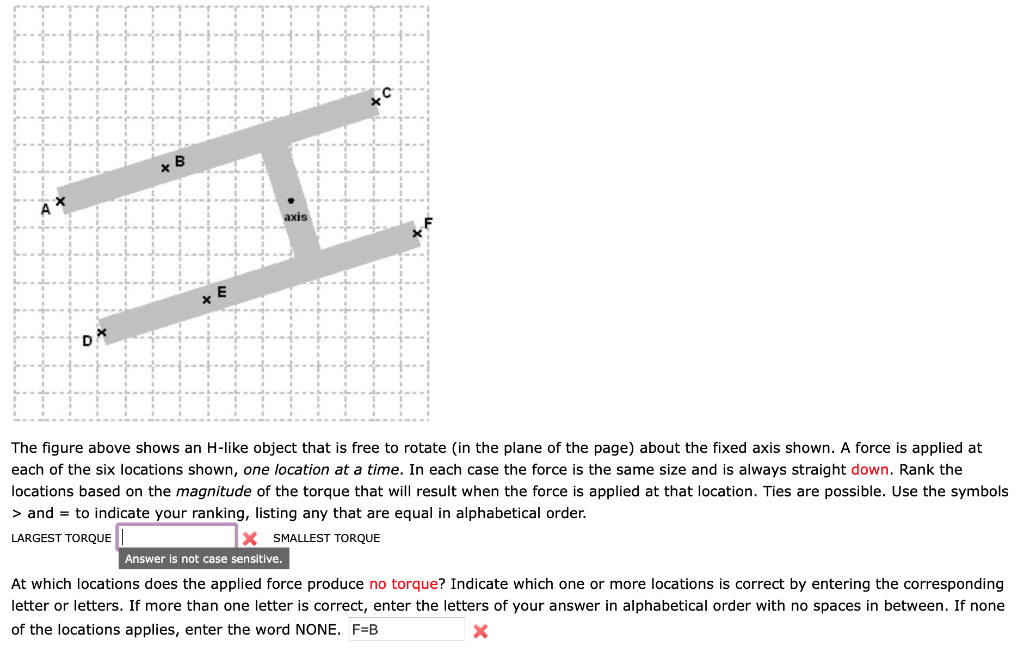 Solved The figure above shows an H-like object that is free | Chegg.com