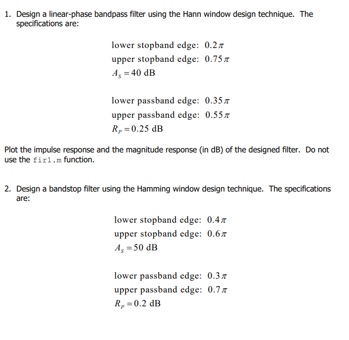 Solved Follow Directions Exactly As Stateduse Matlab Only 