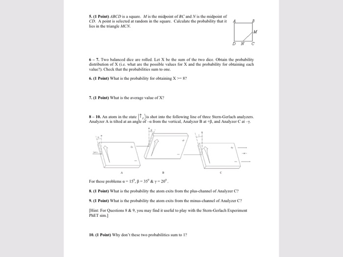 Solved 5. ( 1 Point) ABCD is a square. A, is the midpoint of | Chegg.com