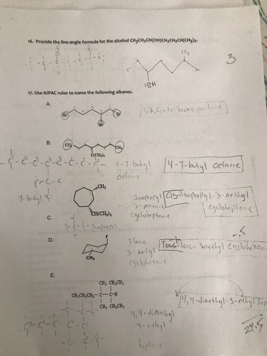 Solved 6. Provide the line-angle formula for the alcohol | Chegg.com