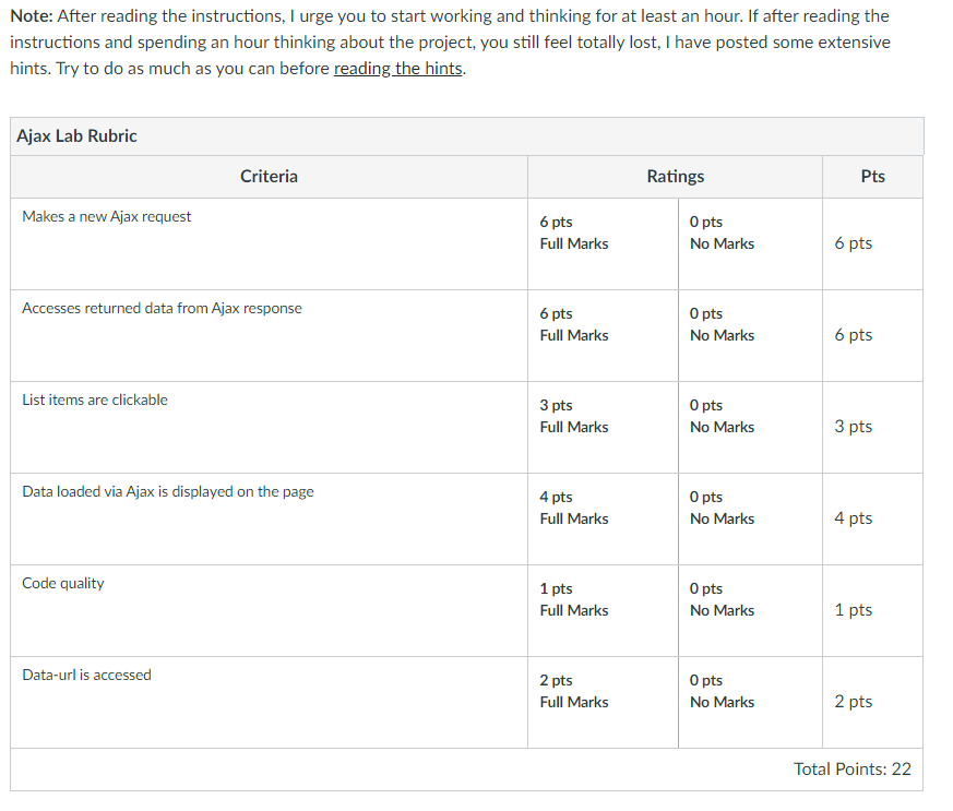 Solved In the lesson, we investigate making an AJAX request | Chegg.com
