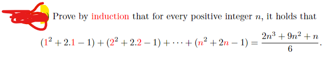 Solved Prove by induction that for every positive integer n, | Chegg.com