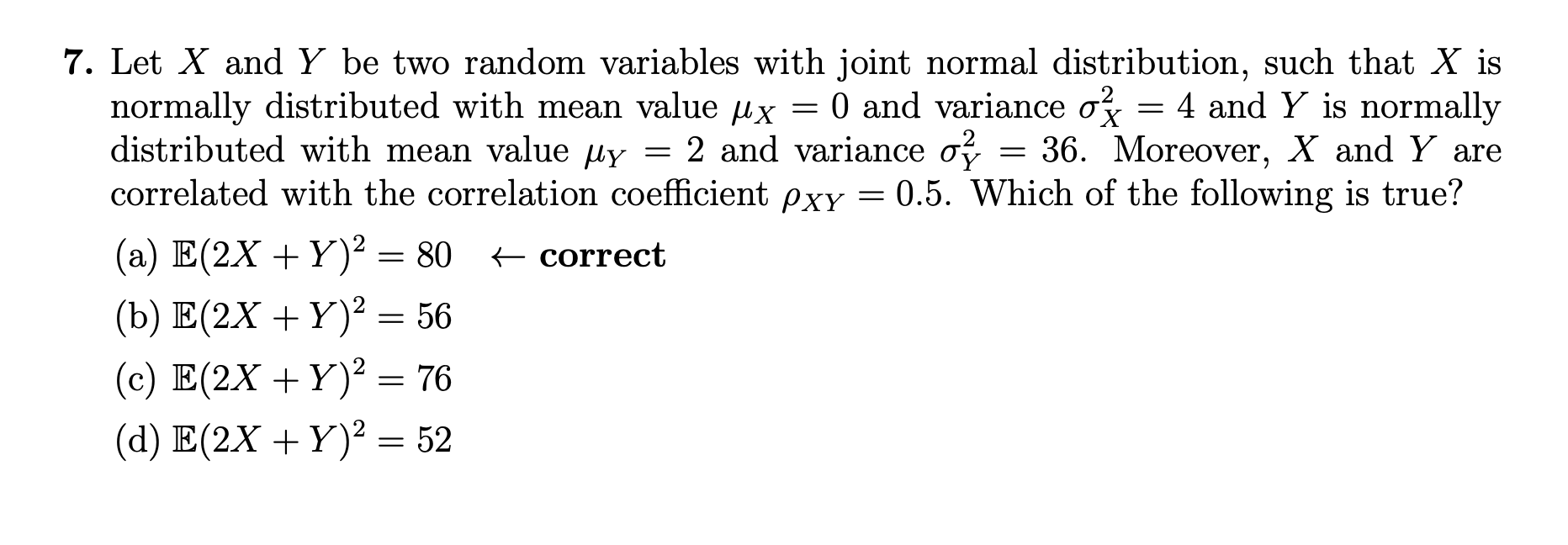 Solved Let X and Y be two random variables with joint normal | Chegg.com