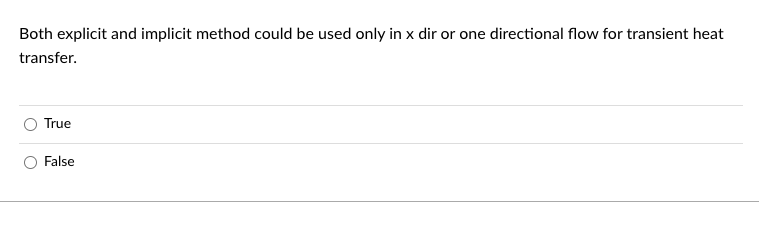 Solved Both explicit and implicit method could be used only | Chegg.com
