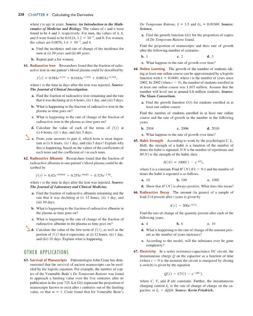 Solved 4.4 Derivatives of Exponential Functions 235 4.4 | Chegg.com